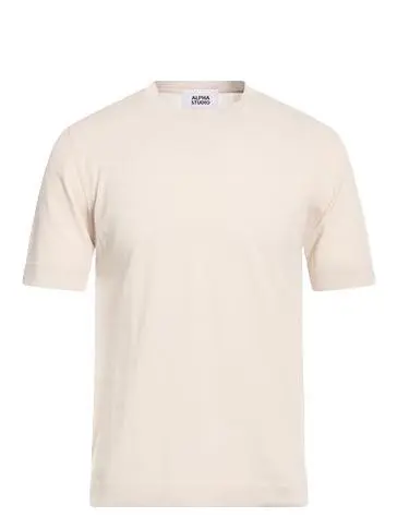 Alpha Studio Light Cotton Polyester Sweater - Light Grey
