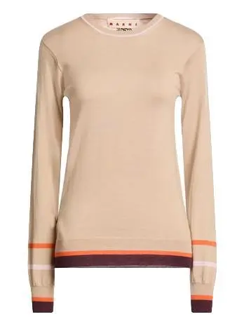 Marni Virgin Wool And Silk Sweater - Sand