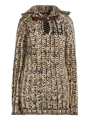 TOD'S Turtleneck In Alpaca Wool Blend - Sand