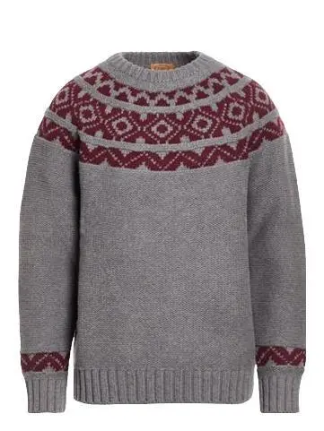 TOD'S Jacquard-knit Sweater - Grey
