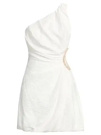 Sandro Mini One-shoulder Dress - White