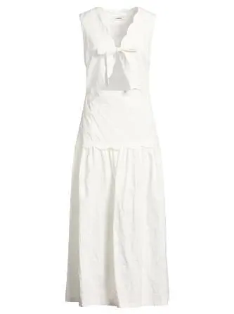 Sandro Cotton-elastane Maxi Dress - White