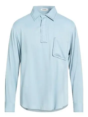 Sandro Shirt Sky Size Acetate, Viscose - Blue