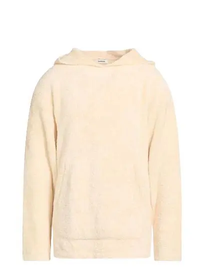 Sandro Polar Fleece Hooded Sweatshirt - Cream