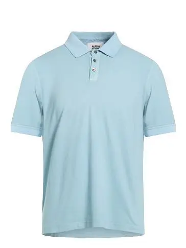 Alpha Studio Polo Shirt Sky Size Cotton, Elastane - Blue