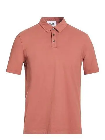 Alpha Studio Polo Shirt Size Cotton, Elastane - Brown