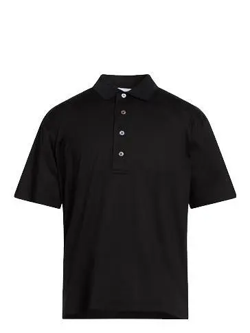 Alpha Studio Polo Shirt Midnight Size Cotton - Black