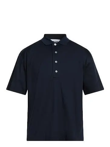 Alpha Studio Polo Shirt Midnight Size Cotton - Blue