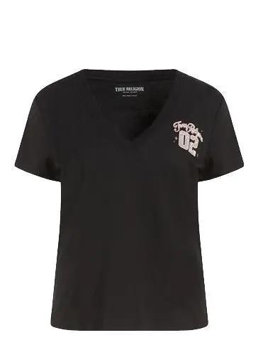 True Religion T-shirt With Appliqués - Black