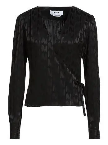 MSGM Acetate Viscose Top - Black