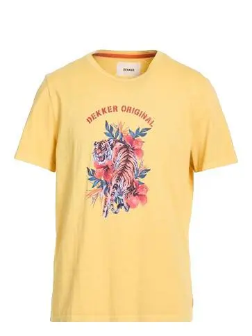 DEKKER T-shirt Slate Size Cotton - Yellow