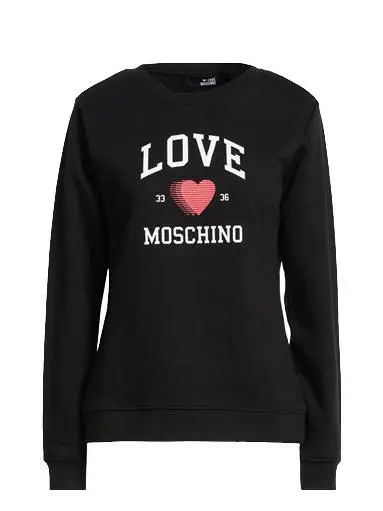 Moschino Cotton-blend Fleece Sweatshirt - Black