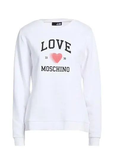Moschino Cotton-blend Fleece Sweatshirt - White