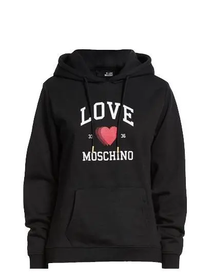 Moschino Cotton-blend Fleece Sweatshirt - Black