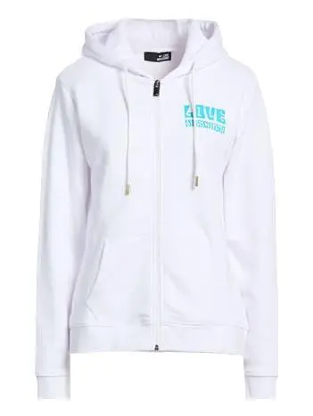 Moschino Cotton-blend Fleece Sweatshirt - White