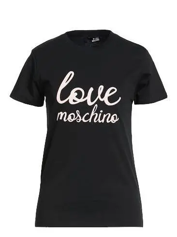 Moschino Cotton Jersey Logo T-shirt - Black