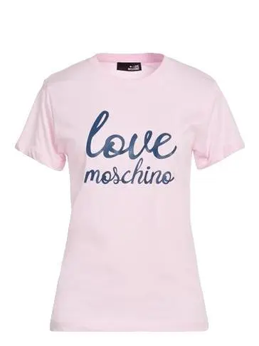 Moschino Logo-print Cotton T-shirt - Pink
