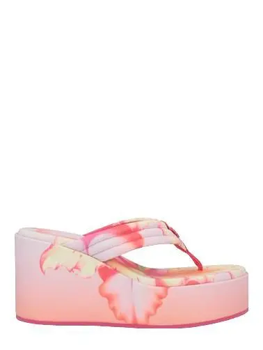 Maje Thong Wedge Sandals - Pink