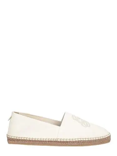 Giorgio Armani Lambskin Loafers - Off White