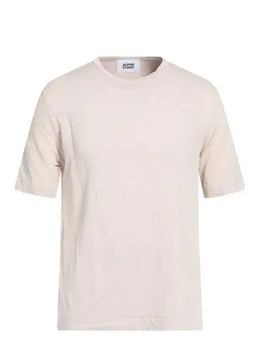 Alpha Studio T-shirt Midnight Size Linen, Elastane - Beige