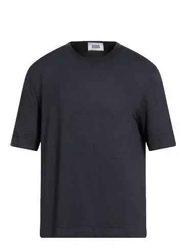 Alpha Studio T-shirt Midnight Size Linen, Elastane - Blue