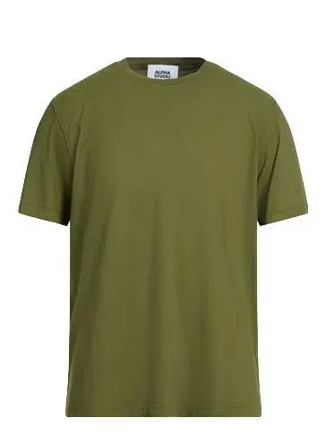 Alpha Studio T-shirt Military Size Cotton, Elastane - Green