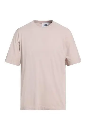 Alpha Studio T-shirt Taupe Size Cotton, Elastane - Grey