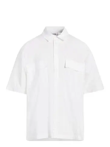 Alpha Studio Shirt Size Cotton, Elastane - White