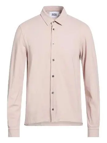Alpha Studio Shirt Size Cotton, Elastane - Taupe