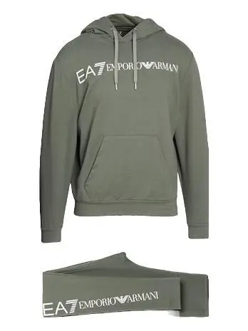 EA7 Cotton-elastane Tracksuit - Green