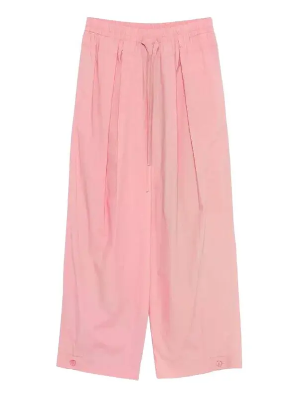 Erika Cavallini Drawstring Pleated Trousers - Pink