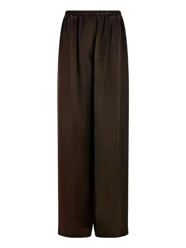 FERRAGAMO Satin Trouser - Brown