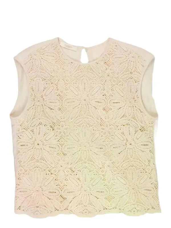GLANSHIRT Macramé-lace Top - Neutrals