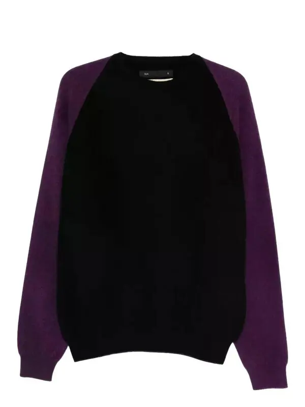 Frenckenberger Colour-block Sweater - Black