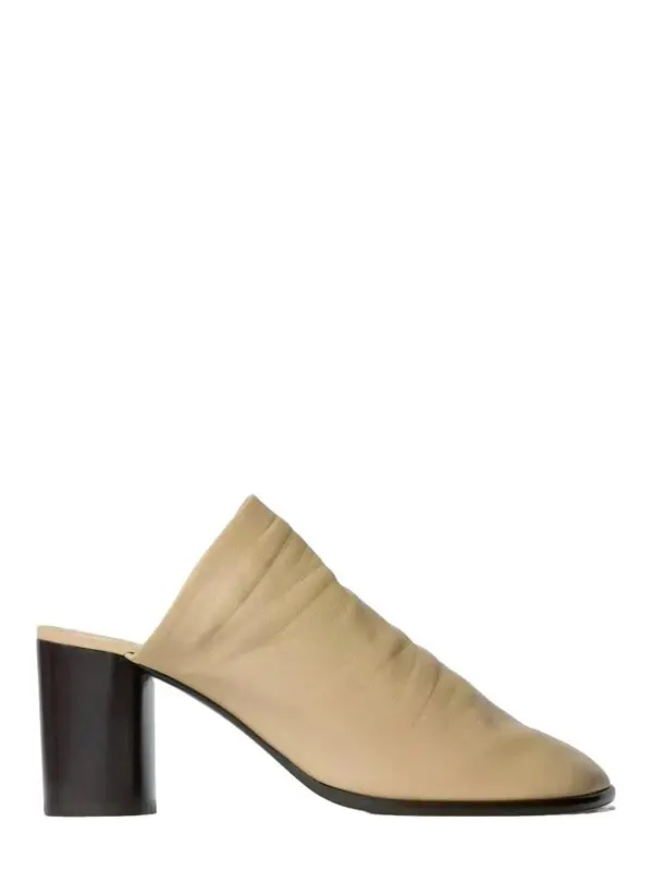 LEMAIRE Block Heel Mules - Neutrals