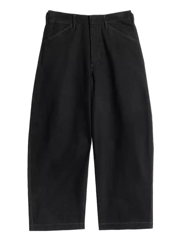 LEMAIRE Wide-leg Trousers - Black