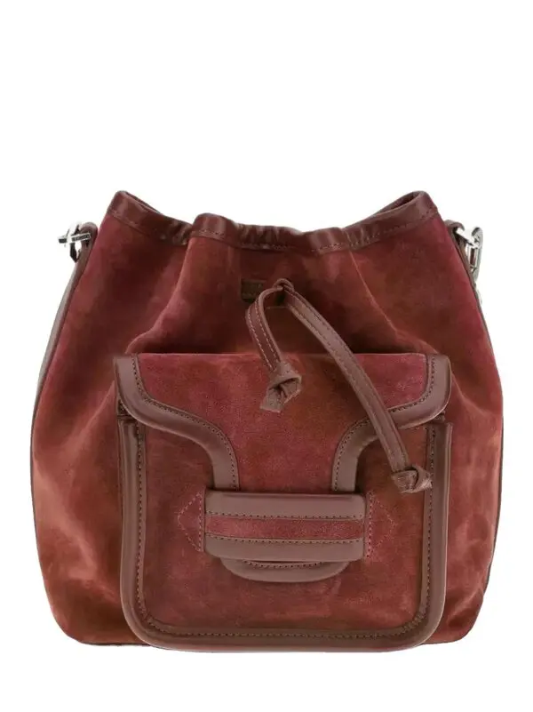 Pierre Hardy Maxi Alpha Suede Bucket Bag - Red