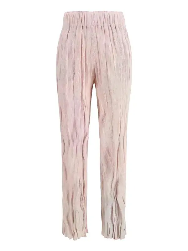 GONGDID DESIGN Pleated High-waisted Trousers - Pink