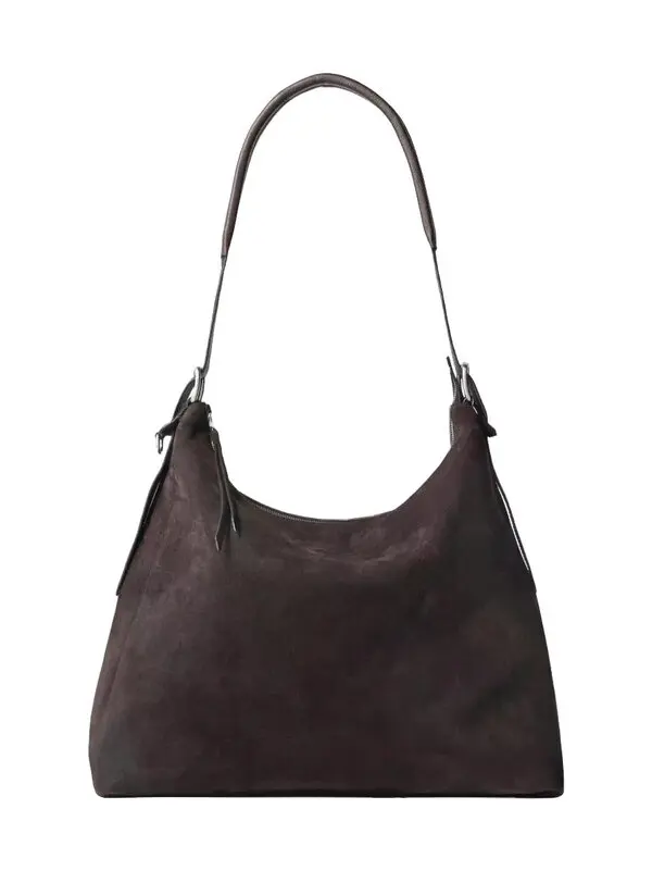 LEMAIRE Suede Shoulder Bag - Brown
