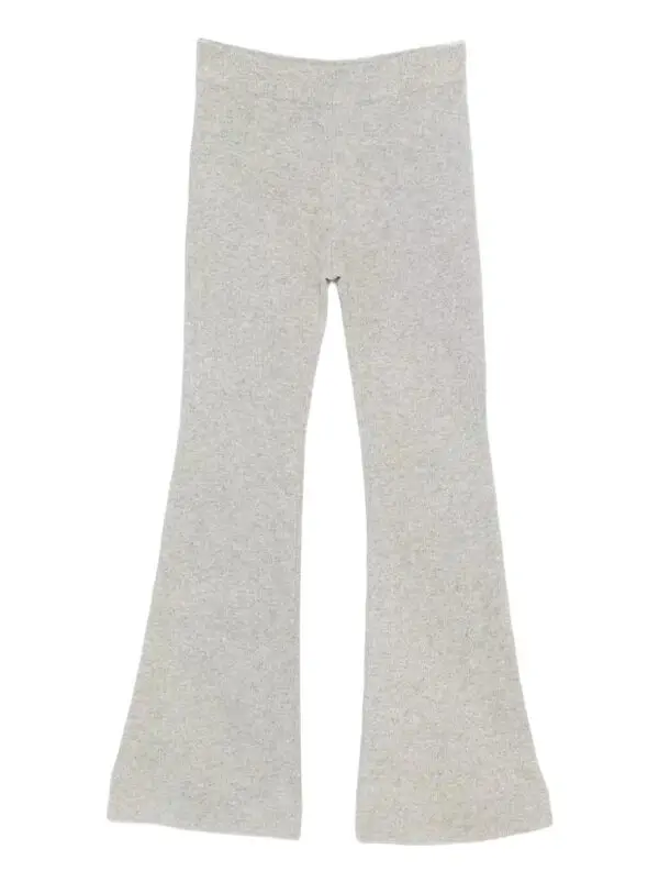 Eric Bompard Ribbed Flared Trousers - Grey