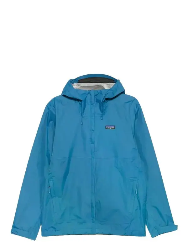Patagonia Logo-patch Hooded Jacket - Blue