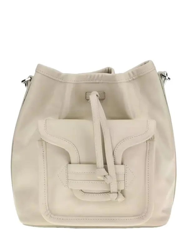 Pierre Hardy Maxi Alpha Day Drawstring Bucket Bag - Neutrals