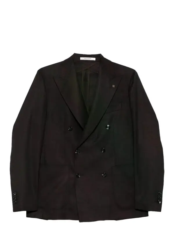 Tagliatore Double-breasted Peak-lapel Blazer - Brown