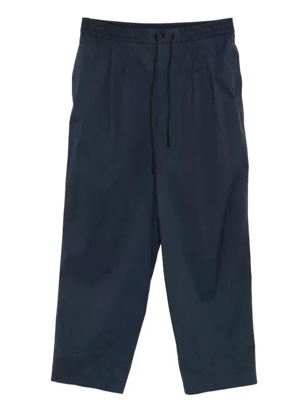 PT TORINO Wide-leg Pleated Trousers - Blue