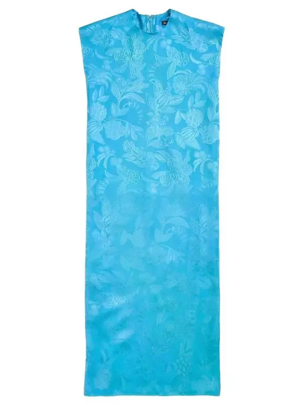 Balenciaga Patterned Mini Dress - Blue