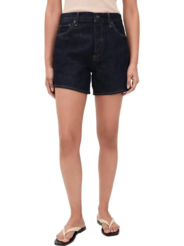 AGOLDE Leith Low Slung Relaxed Fit Shorts - Rinse