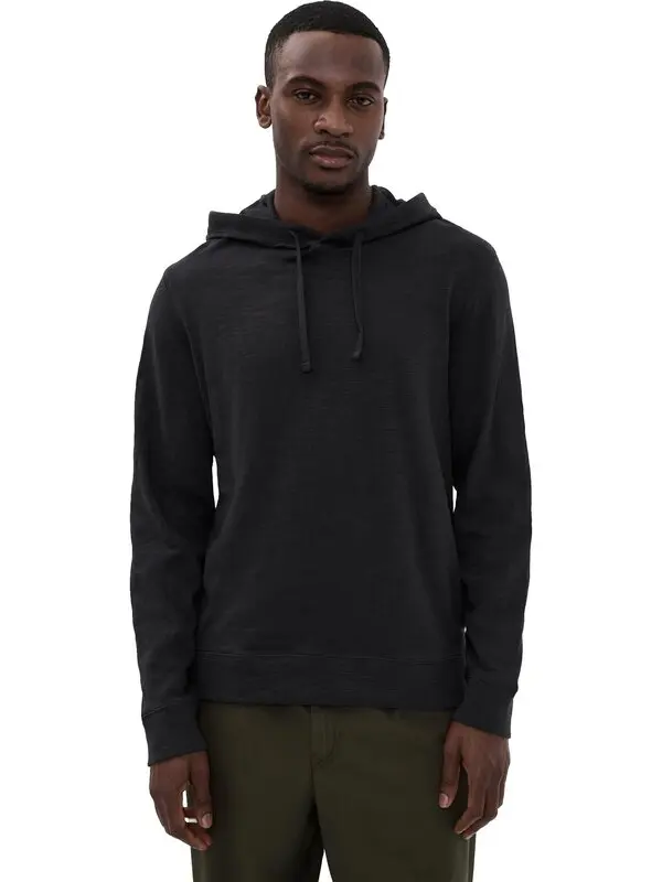 Faherty Brand Sunwashed Slub Hoodie - Ridge Black