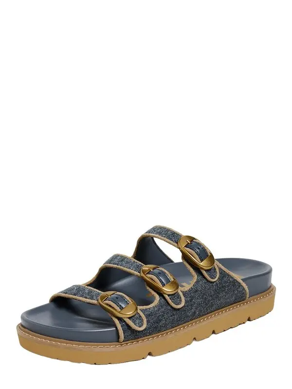 Marc Jacobs The Kiki Slides - Dark Wash Indigo