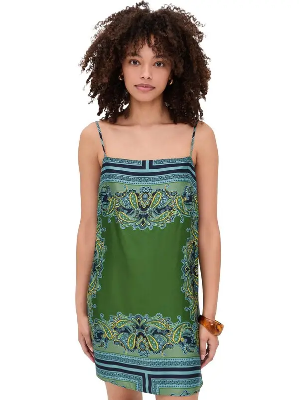 Misa Maxine Mini Dress - Moss Scarf