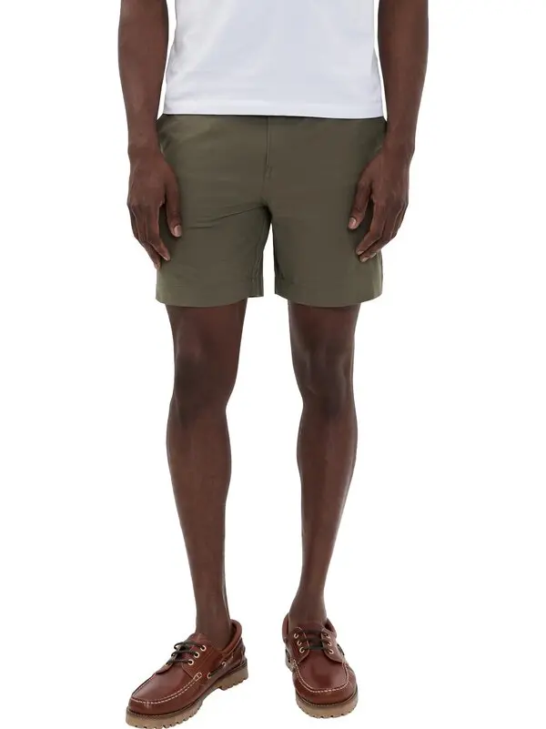 Faherty Brand Activewear Jersey Shorts - Surplus Olive